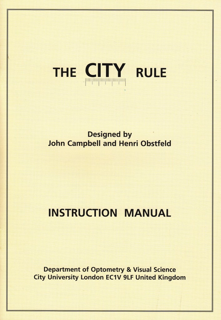 City Rule with instruction booklet – ABDO College