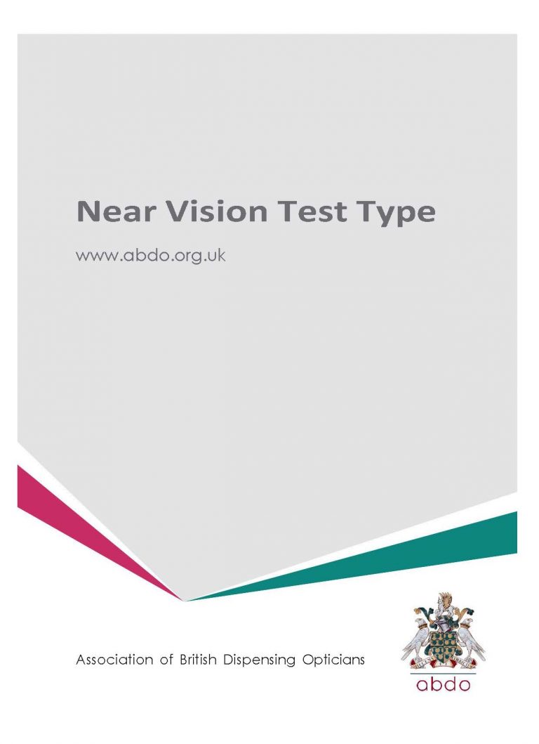ABDO Near Vision Test Cards x 5 – ABDO College